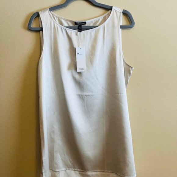 Eileen Fisher | Tops | Nwt Eileen Fisher Silk Blend Bateau Neck Long ...